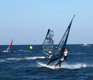 Windsurfing.