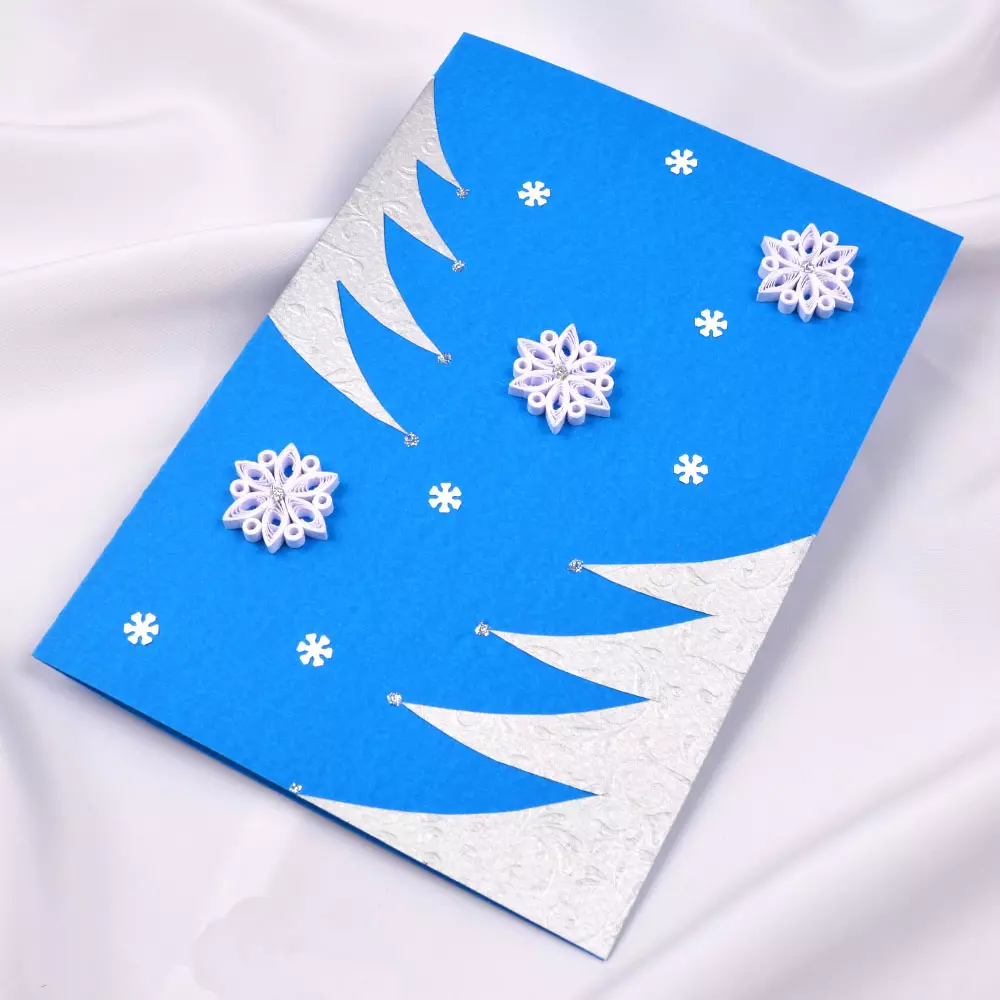 Шинэ жилийн төлөө залгах. Quilling: ил захидал, цасан хүн, зул сарын тоглоом, зул сарын тоглоом, Зул сарын баяр, 2015 оны тэмдэглэгээ