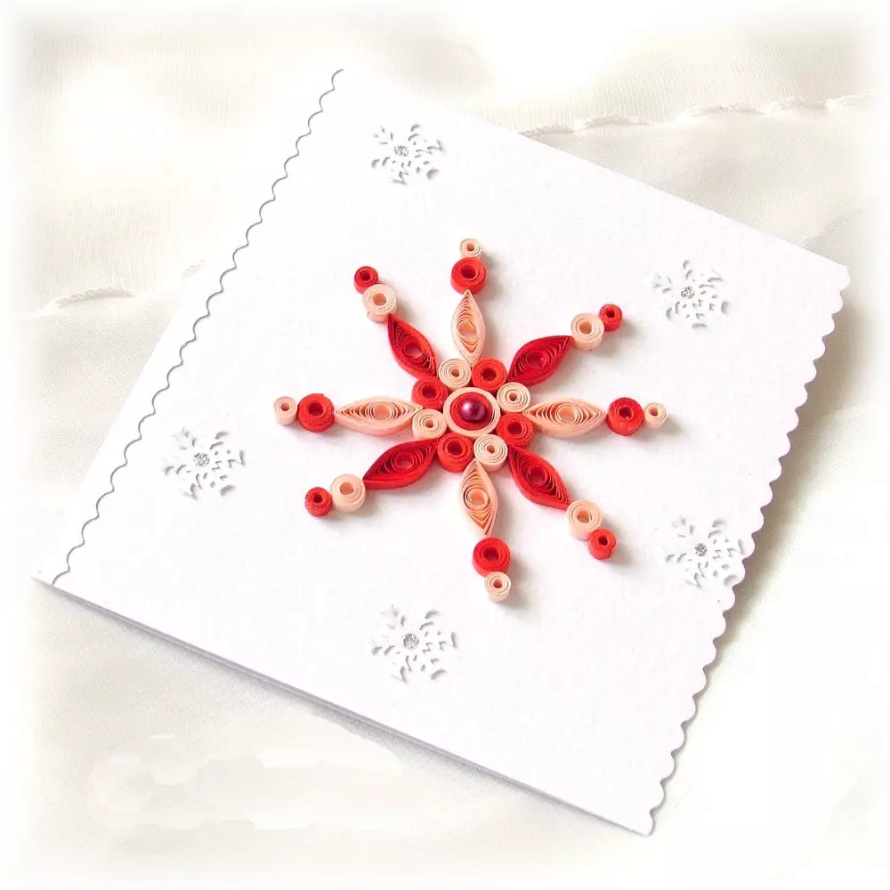 Quilling pro nový rok. Quilling: pohlednice, sněhuláci, vánoční hračky, vánoční stromky, symbol roku 2015