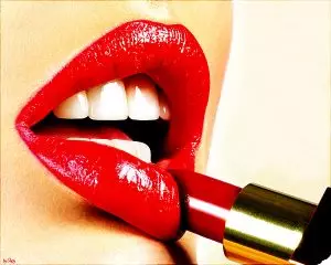 Prueba en lápiz labial. ¿De qué puede hablar un lápiz labial?