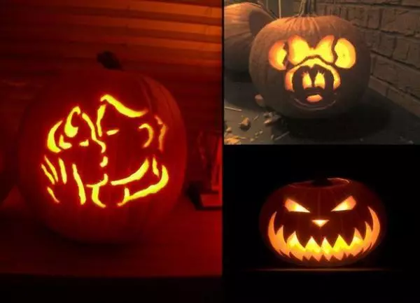 Labu pada Halloween: Bagaimana Membuat Labu pada Halloween Adakah anda sendiri, idea dan gambar Pumpkins
