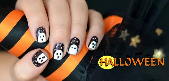 manicure នៅលើ Halloween ។ តើធ្វើដូចម្តេចដើម្បីធ្វើឱ្យ manicure មួយនៅលើ Halloween ធ្វើវាដោយខ្លួនឯង?