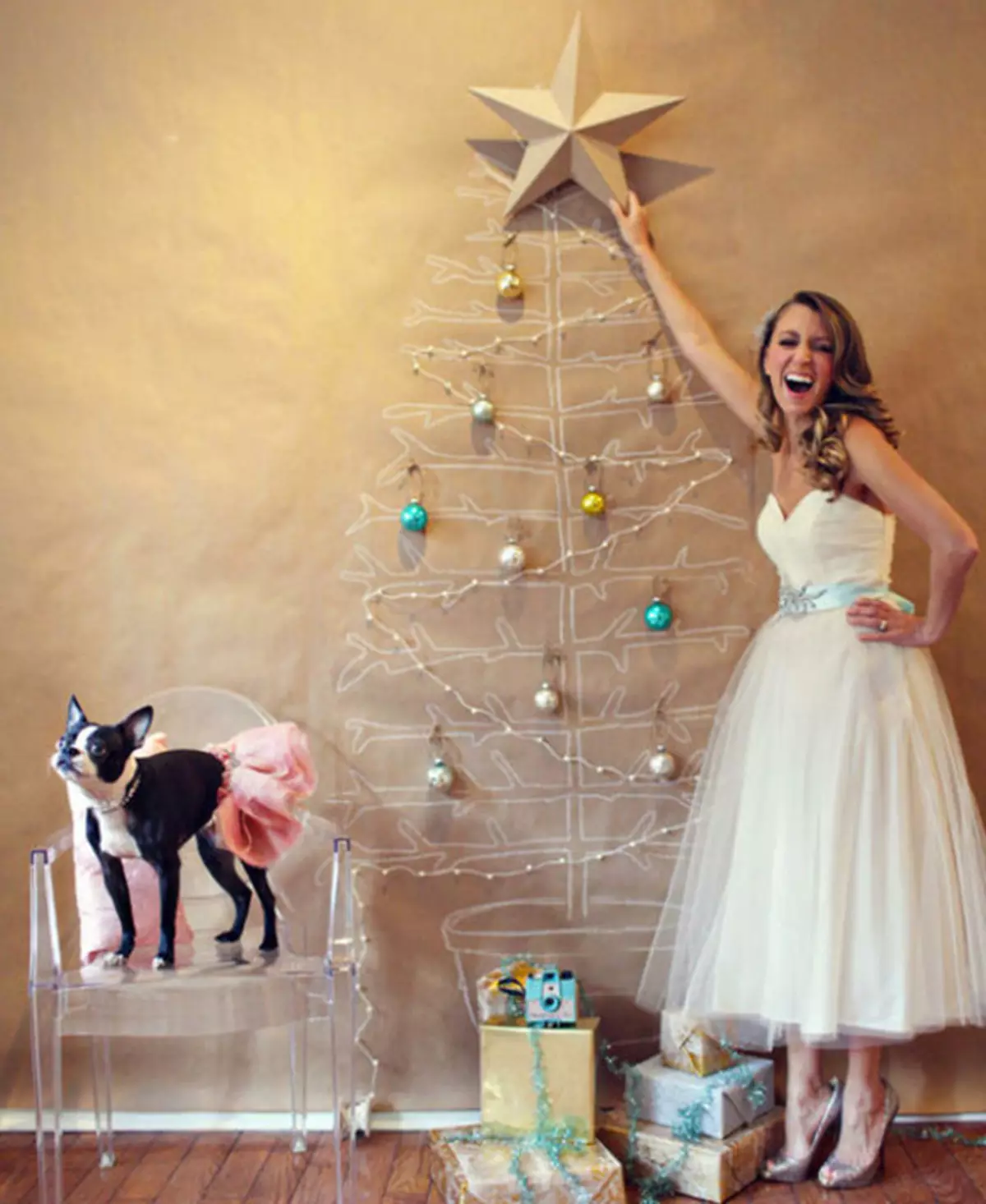 Árbol de navidad en la pared. ¿Cómo hacer un árbol de Año Nuevo en la pared?