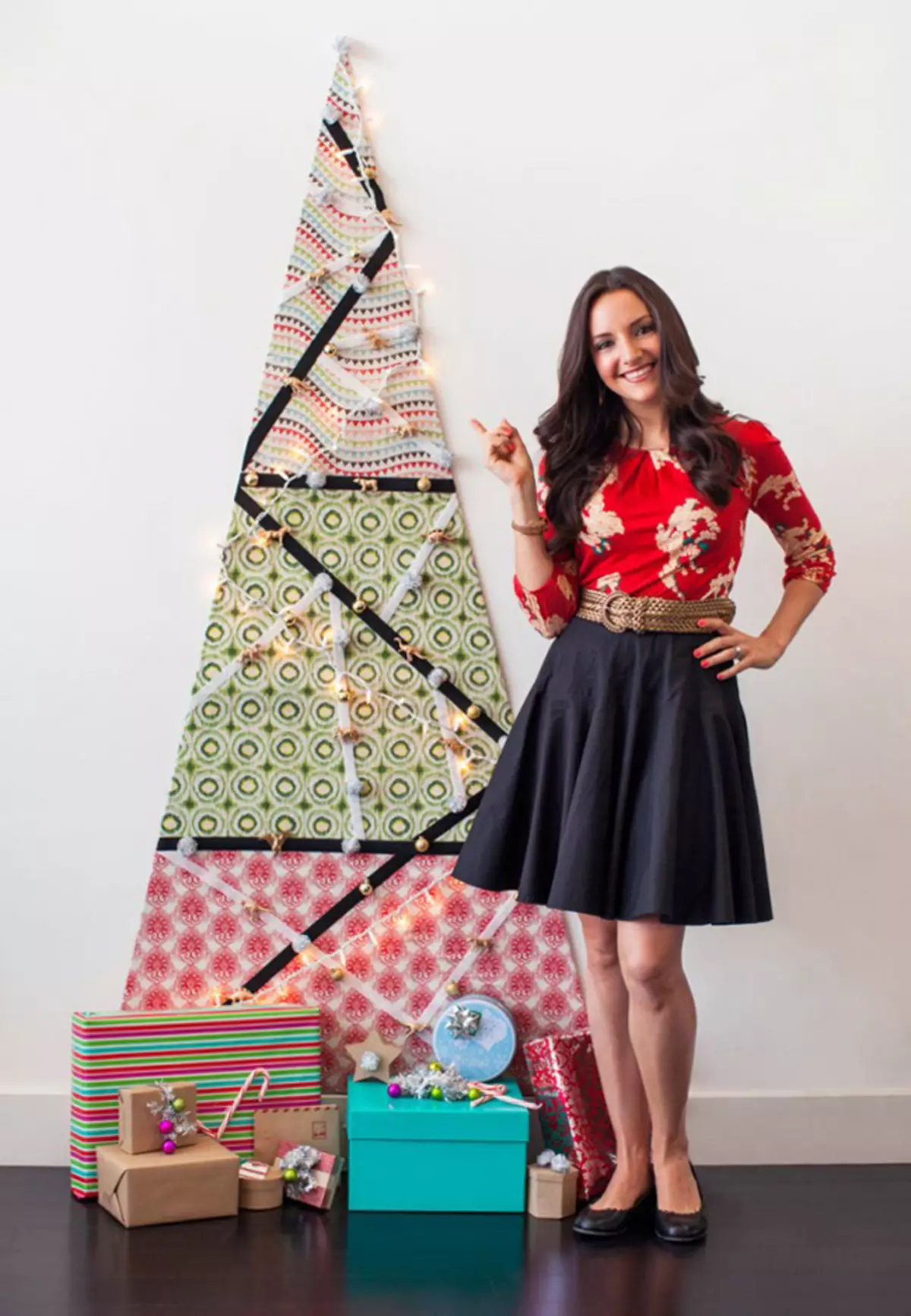 Árbol de navidad en la pared. ¿Cómo hacer un árbol de Año Nuevo en la pared?