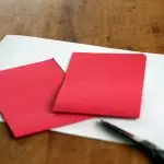 Herz des Papiers. Wie mache ich ein Papierherz?