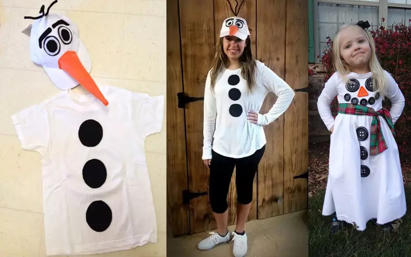 Snowman Suit cho cậu bé và cô gái tự làm điều đó 144_1