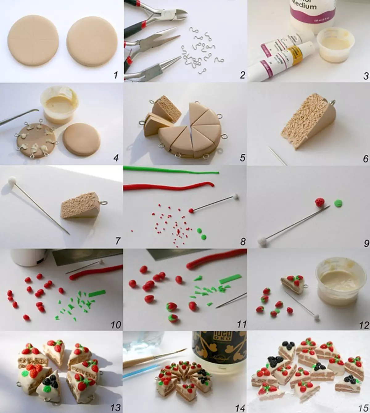 Alimentos para muñecas. ¿Cómo hacer alimentos para muñecas de arcilla polimérica?