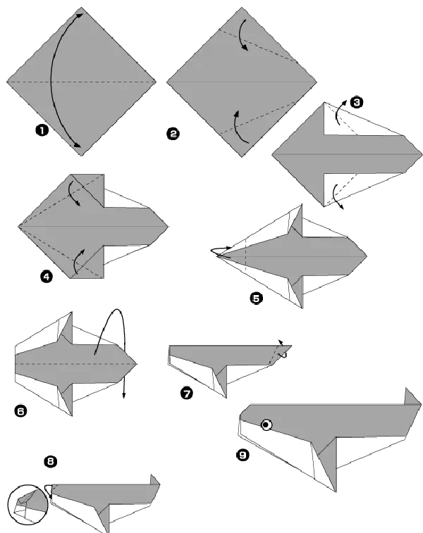 Origami i Blant: Origami ar gyfer Dechreuwyr, Cynlluniau i Blant
