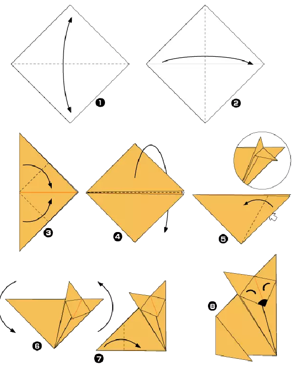 Origami za djecu: origami za početnike, sheme za djecu