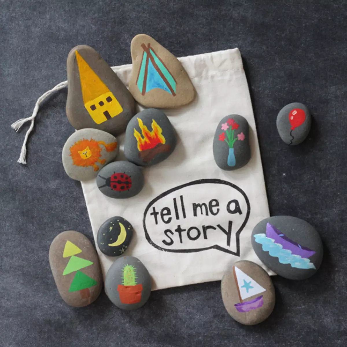 Stones játék: festett kövek játékokhoz