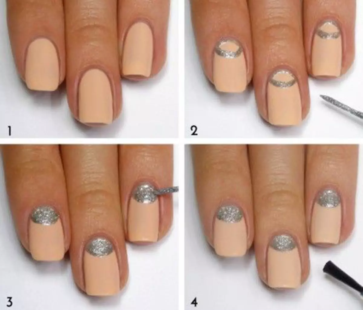 Lub hli Manicure: Manicure hauv tsev, Duab thiab video cov lus qhia, Master kawm