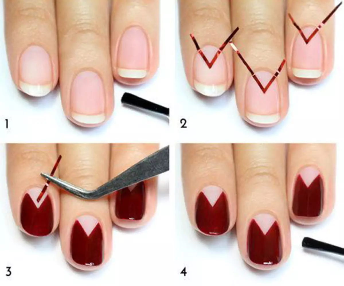 Lub hli Manicure: Manicure hauv tsev, Duab thiab video cov lus qhia, Master kawm