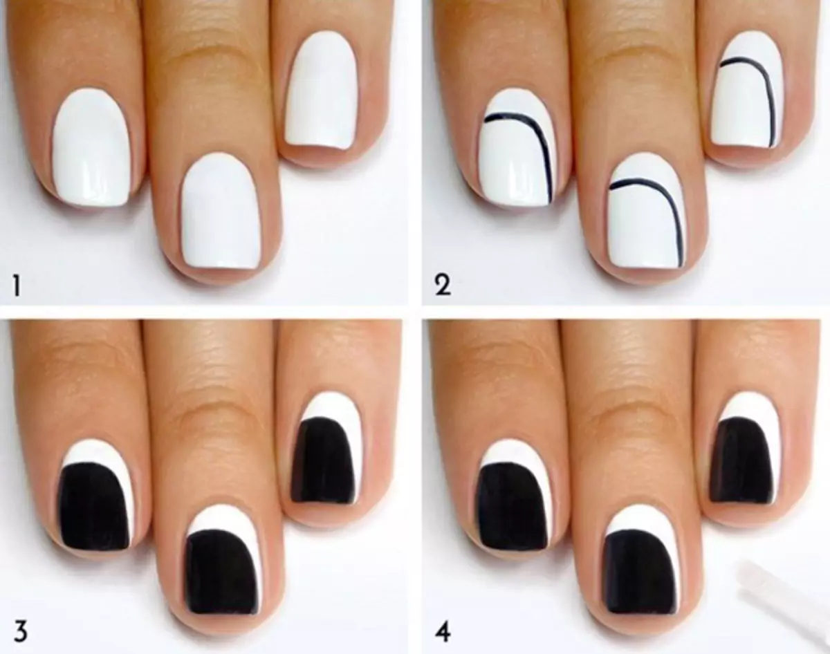 Lub hli Manicure: Manicure hauv tsev, Duab thiab video cov lus qhia, Master kawm