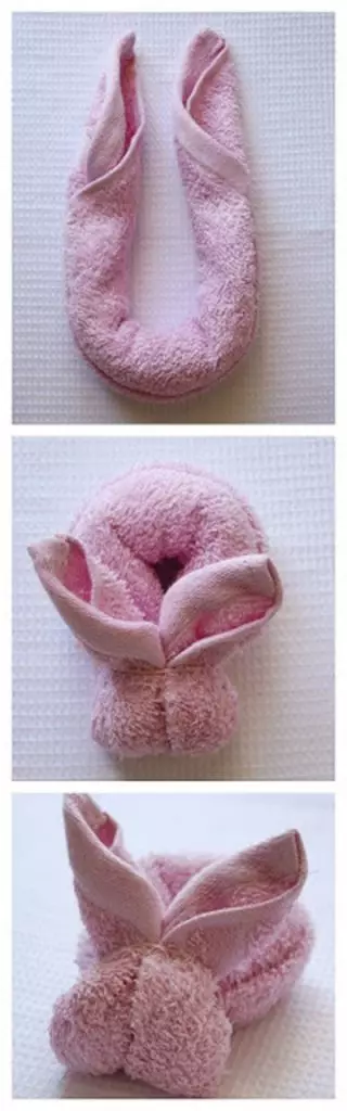 毛巾：毛巾作為禮物，如何鋪設毛巾，從毛巾上的形狀