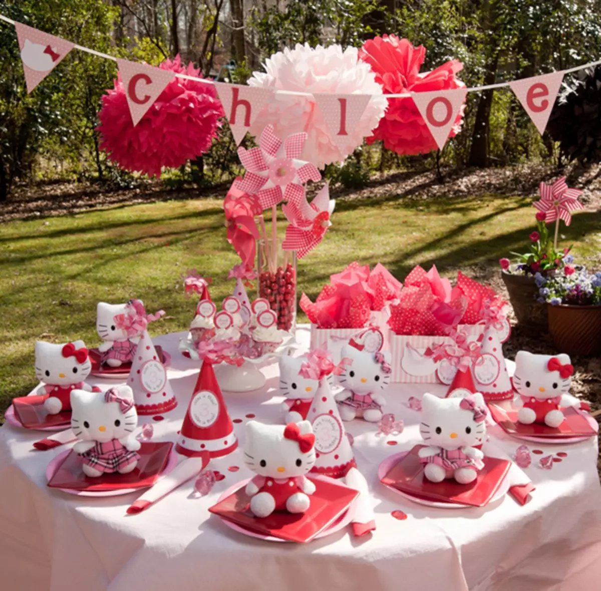 Các cô gái sinh nhật trong Hello Kitty (Hello Kitty): Ý tưởng cho tổ chức, thiết kế và trò chơi