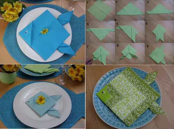 Hvordan brettes servietter? Hvordan dekorere bordet med servietter?