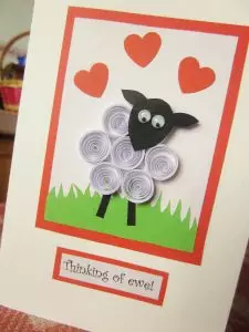 Lamm Quilling. Wie macht man ein Schaf in einer Quilling-Technik?