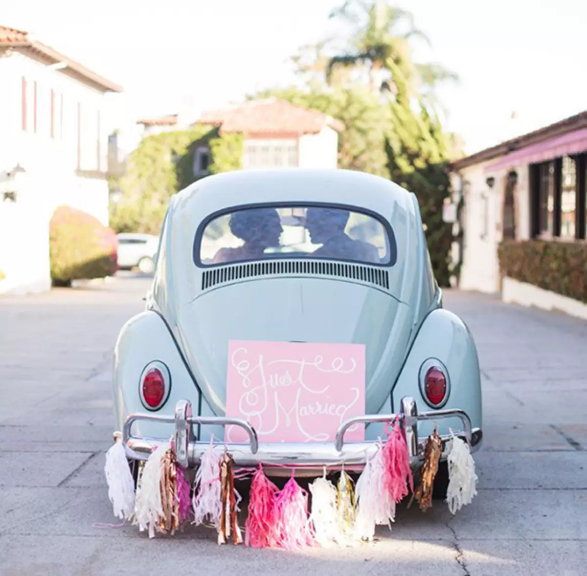 Decoración de matrimonio no coche: as decoracións do matrimonio no coche faino vostede mesmo