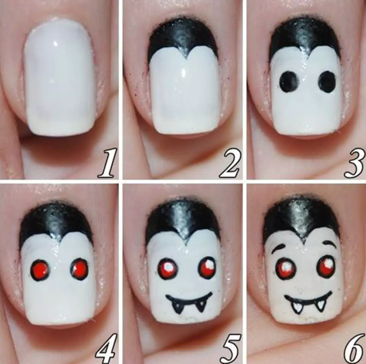 Manicure on Halloween do it yourself: photos, ideas, phased instructions