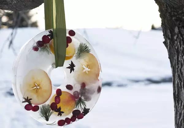 Wie dekorieren Sie den Hof mit Eisverzierungen zum neuen Jahr? Eisdekoration mit den eigenen Händen