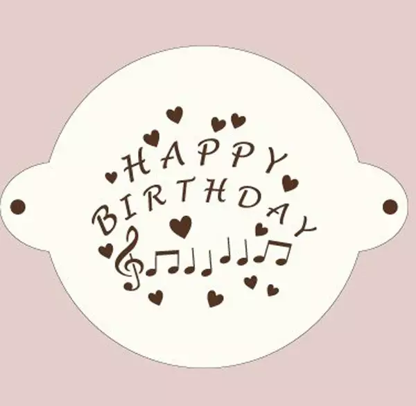 Stencil happy birthday. Happy birthday stencils for cake and party decoration