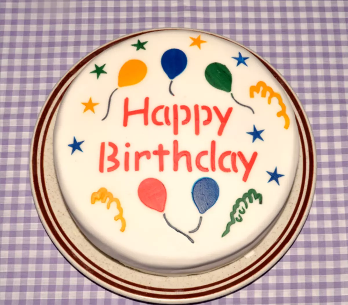 Stvarni srečni rojstni dan. Happy Birthday Stencils za torto in dekoracijo strank