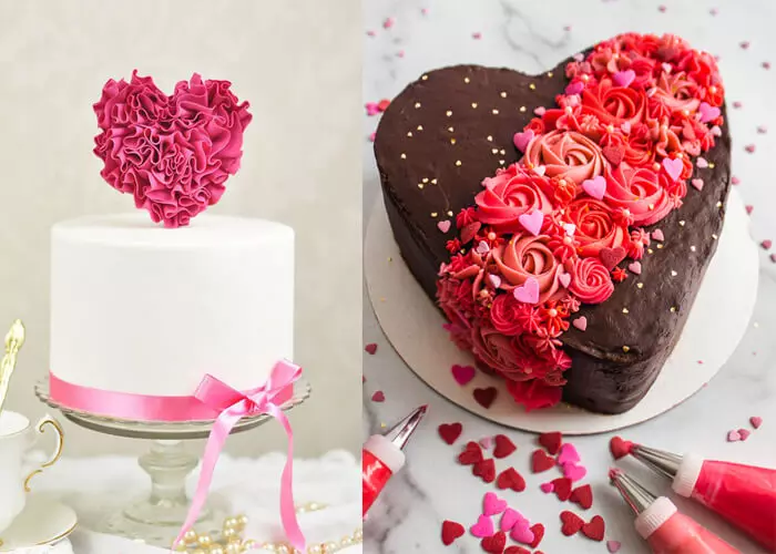Kake for Valentinsdag. Hvordan dekorere en kake for dagen for alle elskere? 1846_31
