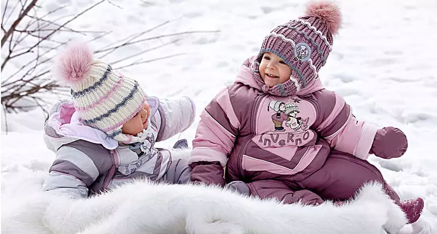 Xerais para bebés para o inverno: tipos de monos infantís, que tipo de salto para nenos escoller?