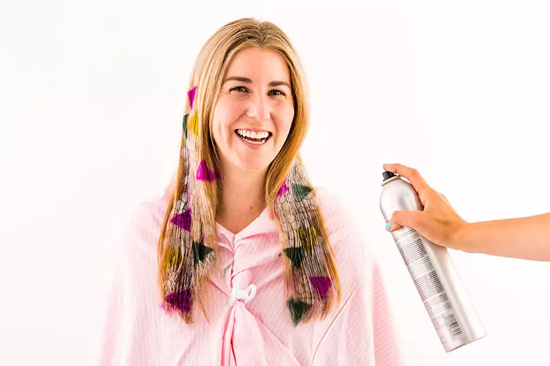 Schablone der Haarfarbe: Haarschablonen modische Lösung