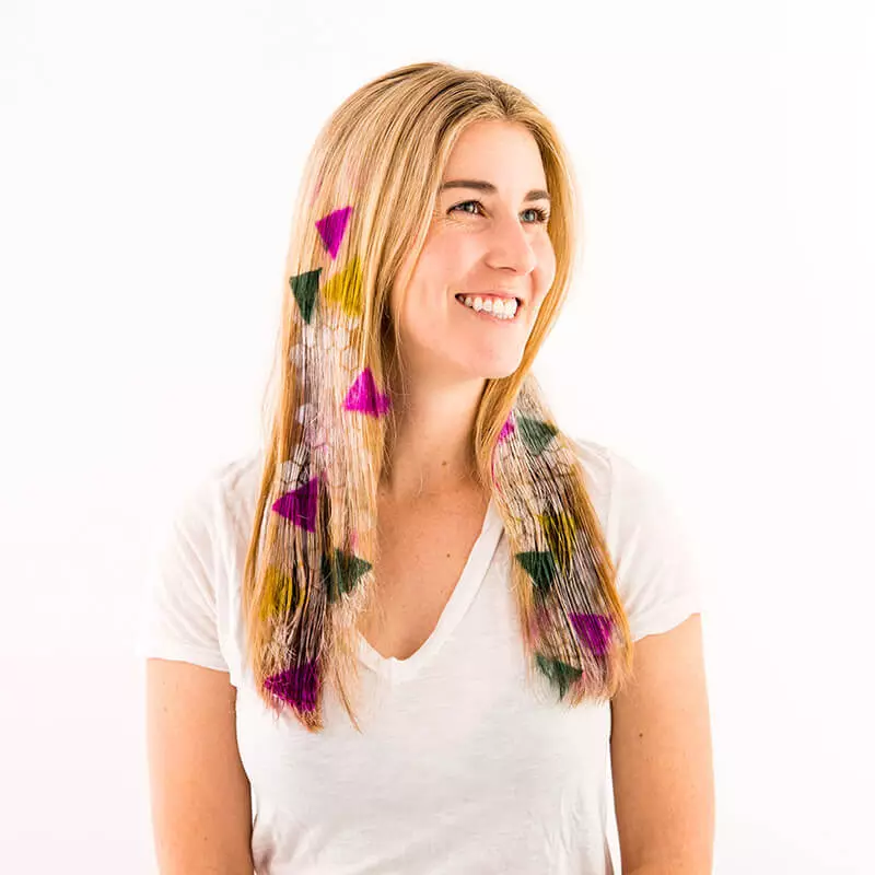 Stencil of Hair Coloring: Hårstenscils Modig lösning