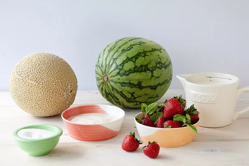 Cacen Haf: Cacen o Rysáit Watermelon a Melon