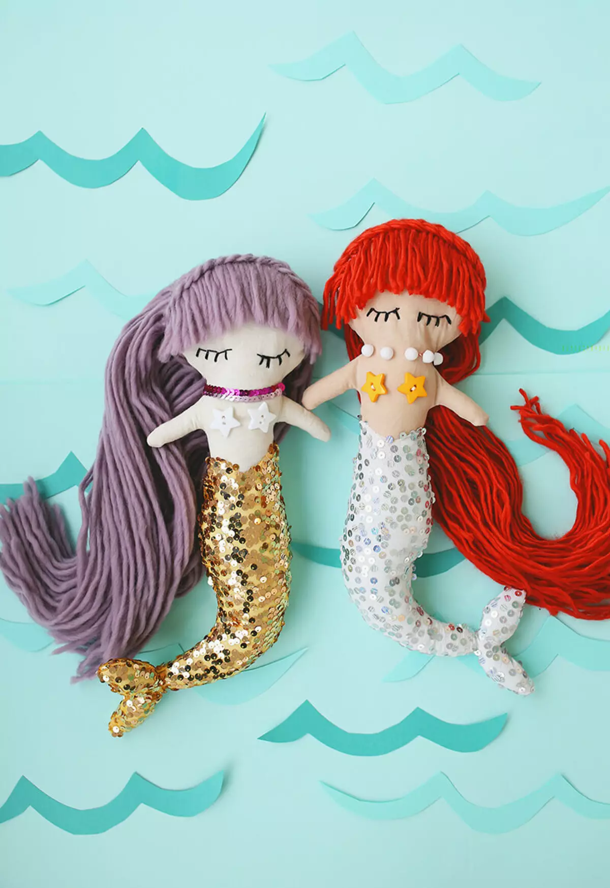 בובה בת הים: צעצוע בתולת הים אריאל לעשות את זה בעצמך