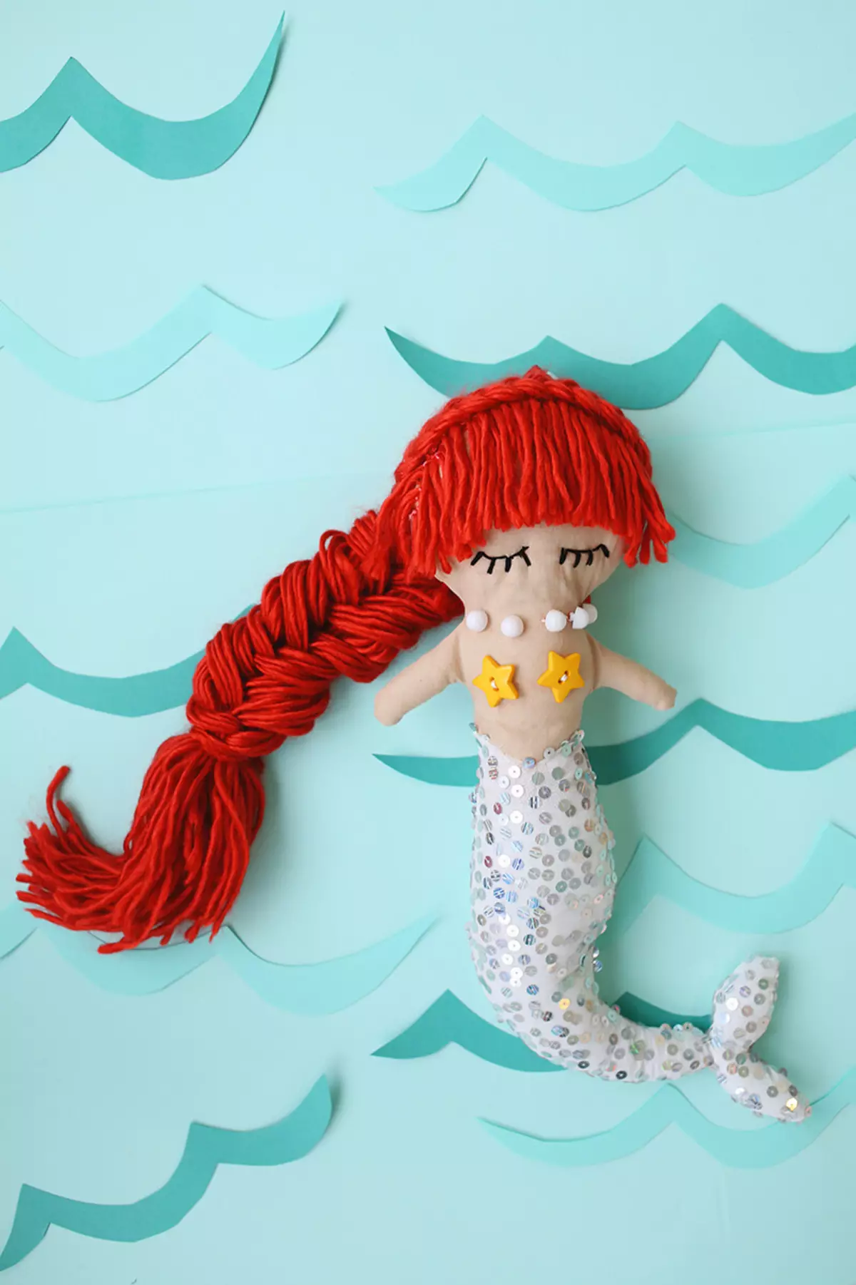 בובה בת הים: צעצוע בתולת הים אריאל לעשות את זה בעצמך
