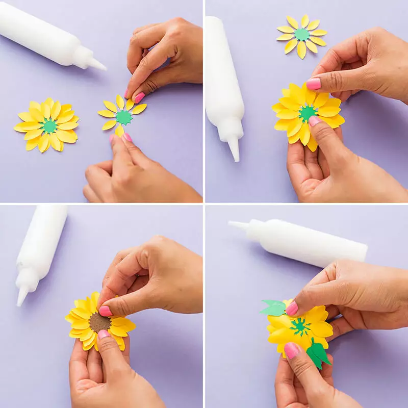 Artesanato de papel faz você mesmo: Garland no bolo, pintura de papel, decoração para telefone