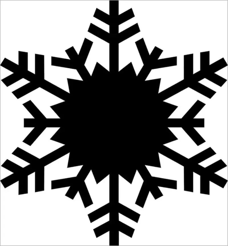Snowflake predloge. Šablone snežinke za rezanje