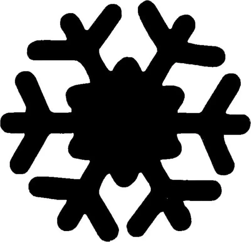 Snowflake sniðmát. Stencils snjókorn til að klippa