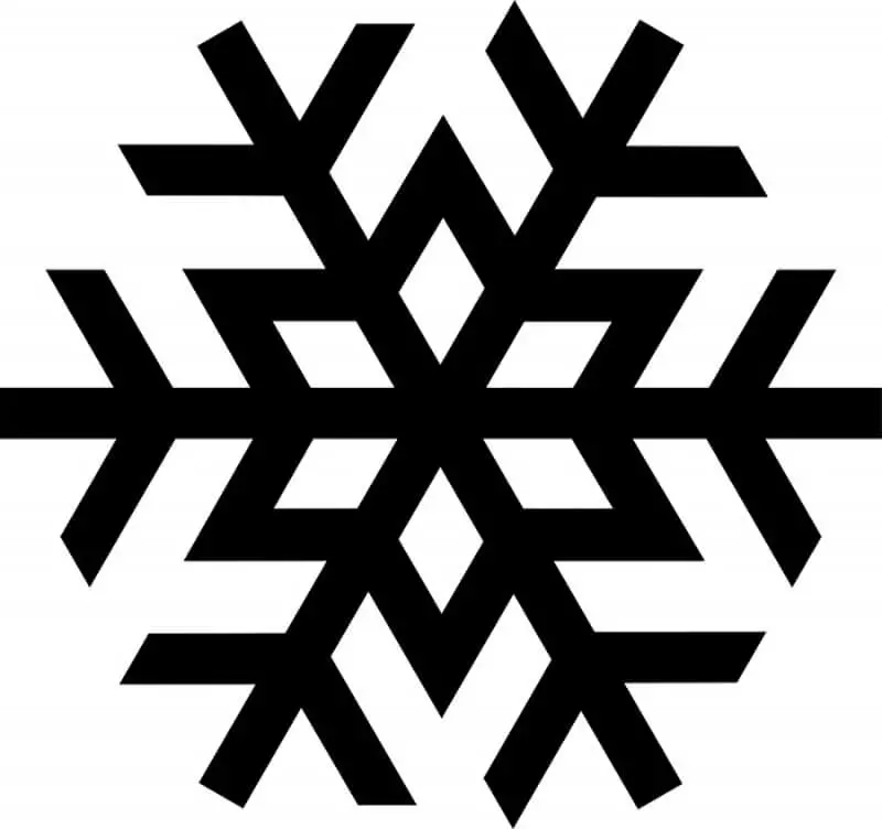 Snowflake Temples. Stencils snowflakes maka ịkpụ