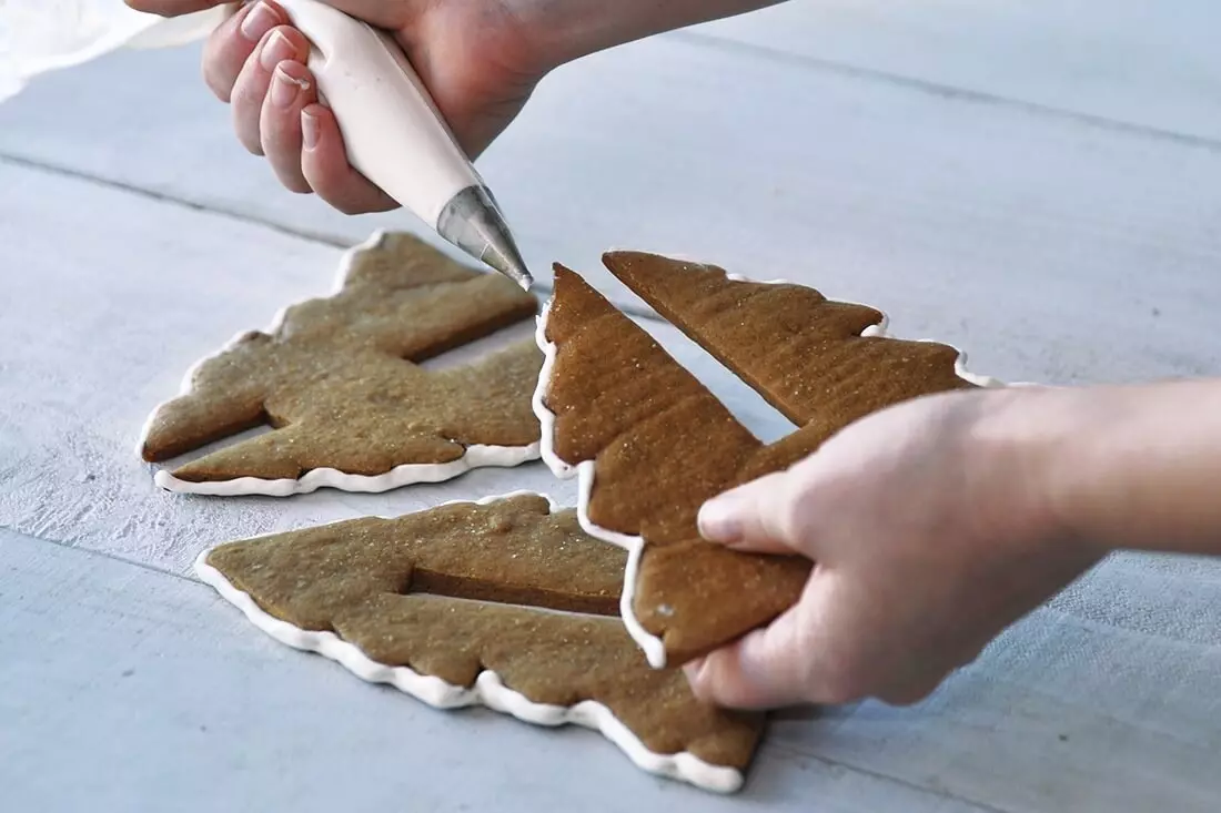 Árbore de Nadal de Cookies: Cookie de Ano Novo coas túas propias mans