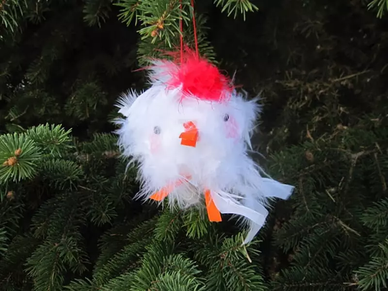 Coq de jouets d'arbre de Noël le faites-le vous-même