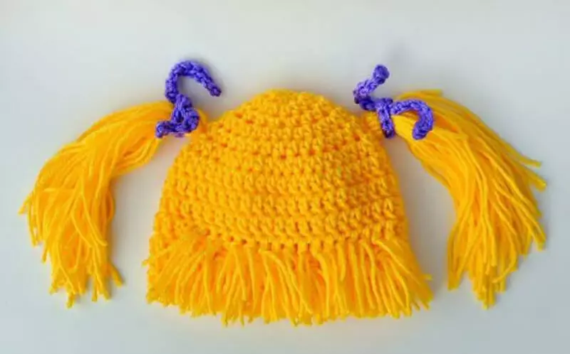 Casquettes tricotées pour filles: chapeaux tricotés, casquettes aux cheveux, chapeaux avec oreilles 2157_12