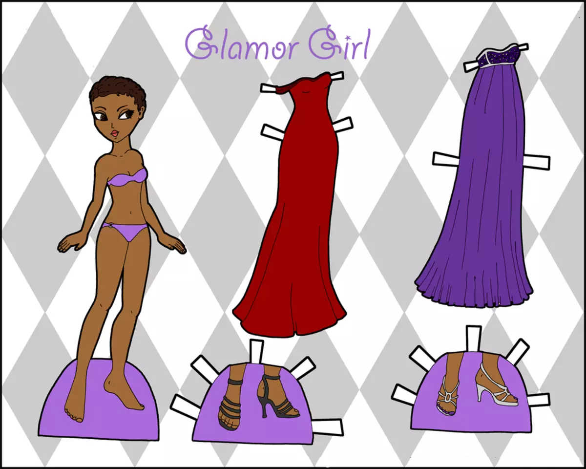 Paper dolls with cutting clothes: Big collection of paper clothes for dolls
