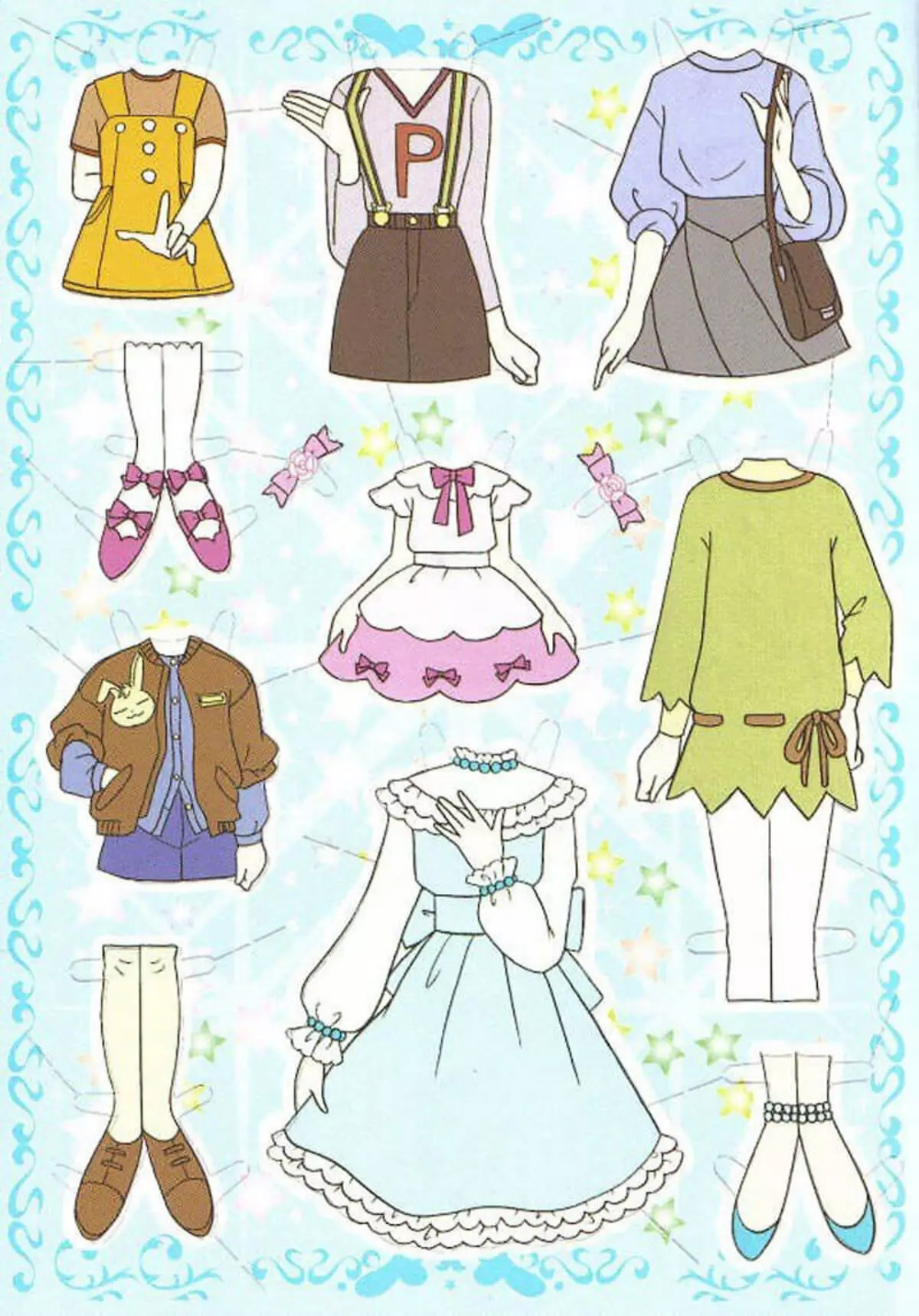 Dolls d'anime de paper amb roba de tall 218_20