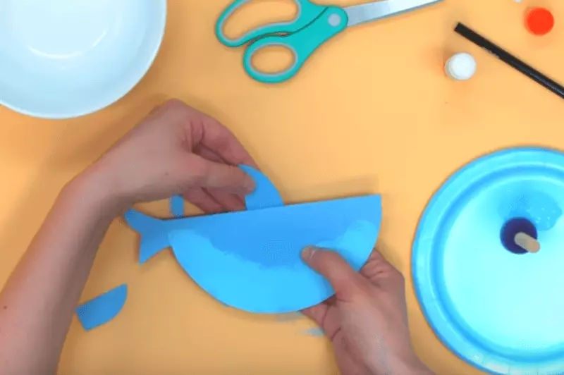 Acouns направени од хартија. Како да направите ајкула со свои раце? 219_10