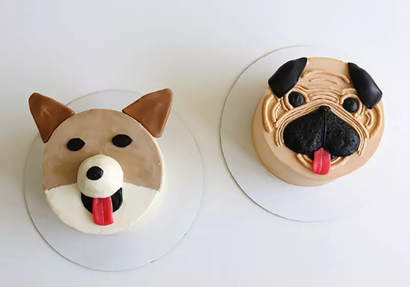 Cake dog do it yourself. New Year's Cake Dog 2018: photos, ideas and master classes 2216_18