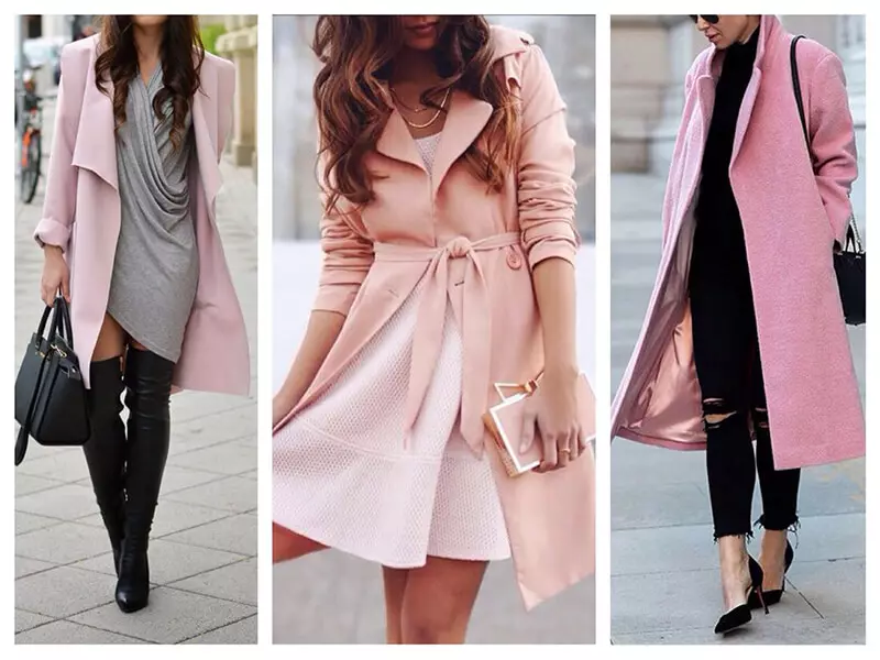 粉紅色的外套。好粉紅色外套：穿什麼，照片 2218_1