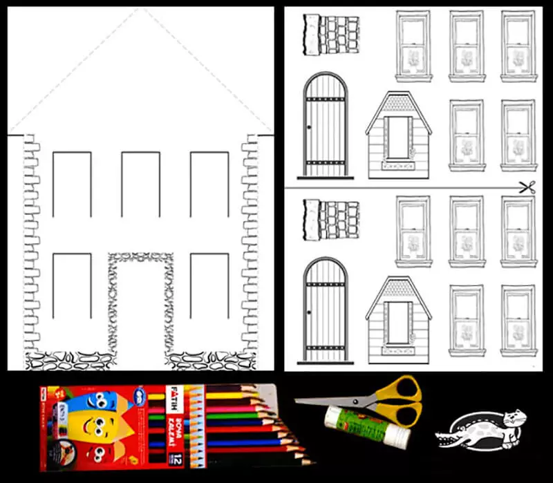 Papírház. Hogyan készítsünk egy papírházat? 2222_15
