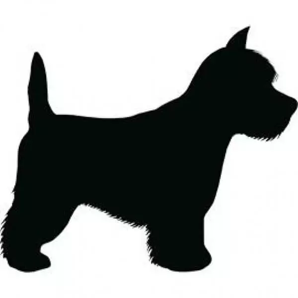 Anjing stencil, pola anjing pikeun motong 2241_16
