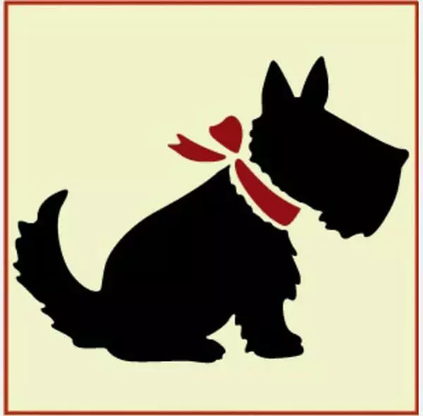 Stencil de câine, model de câine pentru tăiere 2241_19