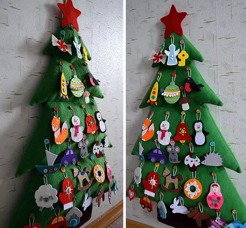 Noel ağacı kendi elleriyle. Çocukların Noel ağaçları kendin yapar 2246_4