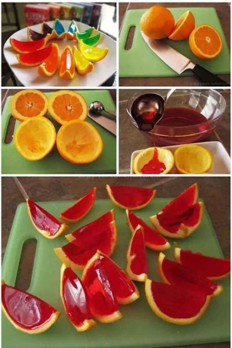 Како да се направи желе? Желе од лубеница, желе во портокал и јаболко 2253_10